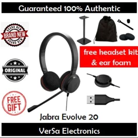 Jabra Evolve New Noise Cancelling Usb A Usb C Shopee Philippines