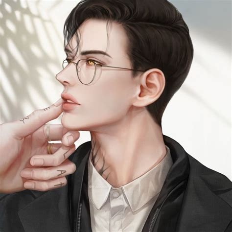 옆모습일러스트에 있는 유해 전님의 핀 얼굴 그림 캐릭터 초상화 그림