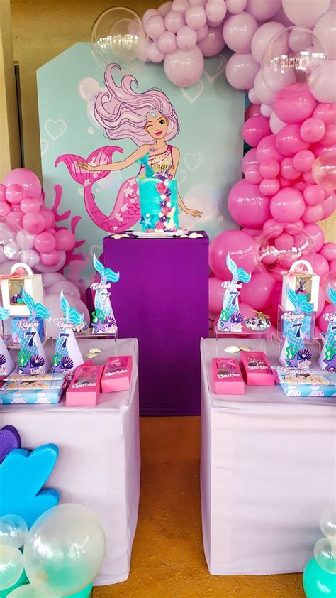 Mermaid Birthday Party Barbie Birthday Barbie Birthday Party Barbie