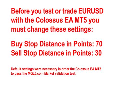 Colossus EA MT Backtests Set Files Other December Traders Blogs