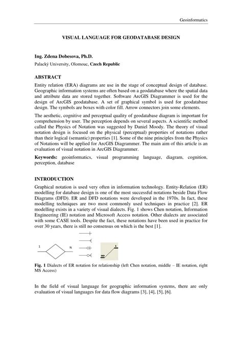 pdf visual language for geodatabase design
