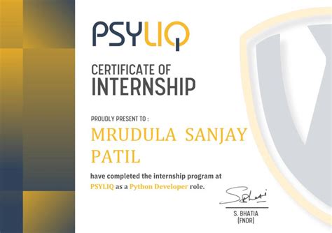 Mrudula Patil On Linkedin Pythondeveloper Internshipcompletion Psyliq