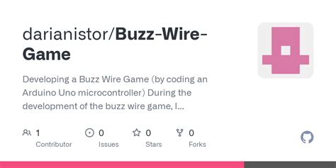 GitHub Darianistor Buzz Wire Game Developing A Buzz Wire Game By Coding An Arduino Uno