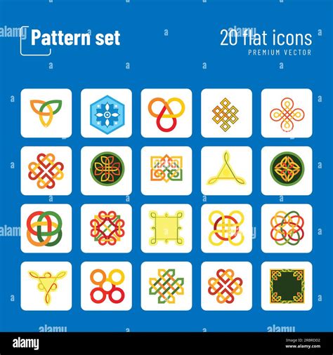 Pattern Icon Set Stock Vector Image And Art Alamy
