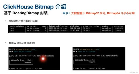 【讲座】bitbooster：clickhouse Bitmap 10 倍查询优化实践clickhouse Bitmap查询优化 Csdn博客