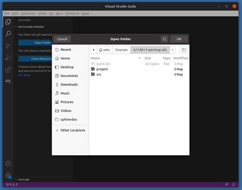 Using The Visual Studio Code Editor — Cs A1140 Instructions Documentation