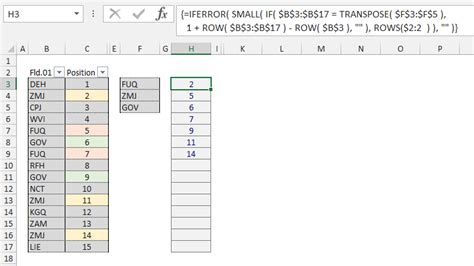 Excel Can MATCH Function In An Array Formula To Return Multiple Matches Stack Overflow
