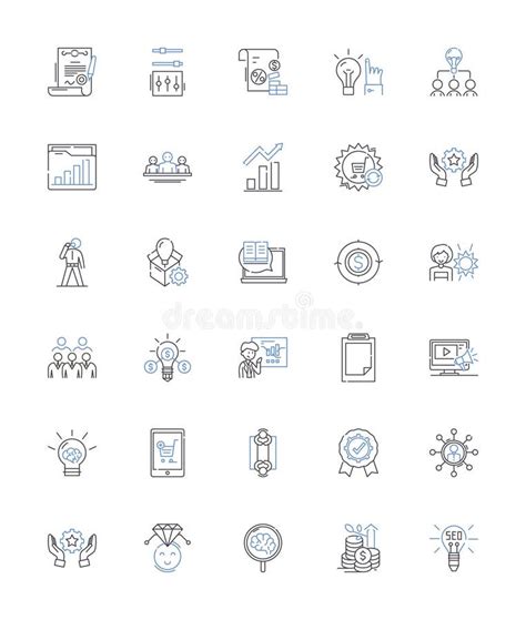 Idea And Thought Line Icons Collection Innovation Creativity