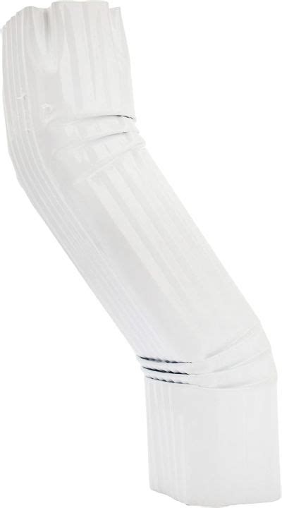 Gutter Downspout Offset White Gloss Aluminum Gutter Downspout Elbow