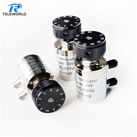 Rf Variable Attenuator 6ghzstep Attenuator 60db10w Rotary Attenuator