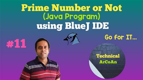 Prime Number Or Not Using Bluej Bluej Ide Icse Ix And X Java