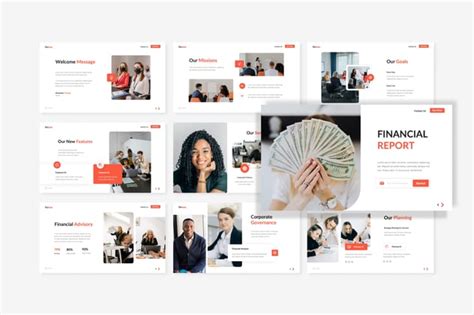 Financial Report Powerpoint Presentation Incl Finance And Chart Envato