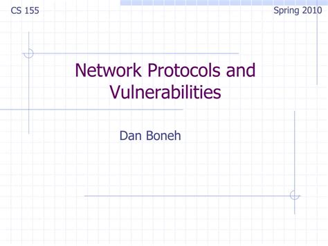ppt network protocols and vulnerabilities powerpoint presentation