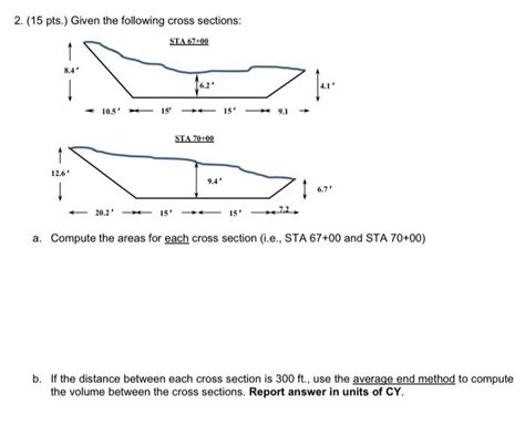 Solved Pts Given The Following Cross Sections A Chegg Com