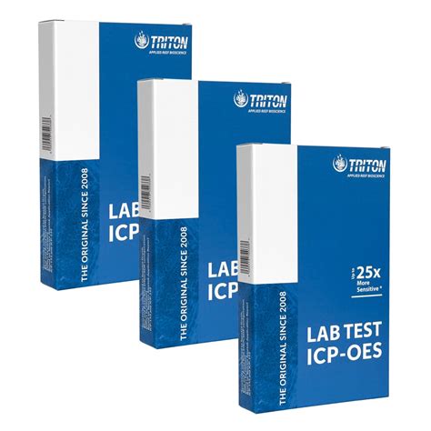 Icp Oes Testing Kit 3 Pack Reef Goods