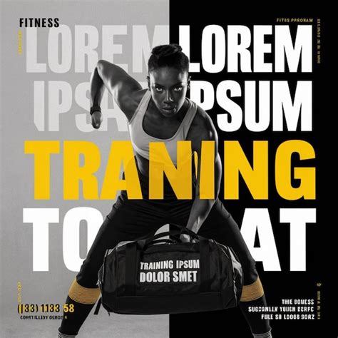 Premium Photo A Poster For A Sport Training Exercise Called Training