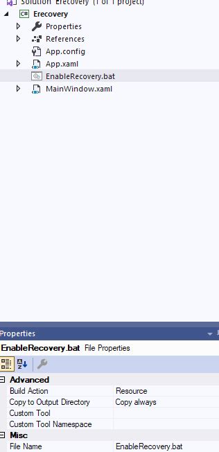 Enable Recovery Using Reagentc Using Csharp Or Bat File Microsoft Qanda