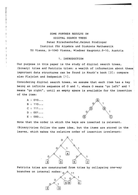 pdf some further results on digital search trees