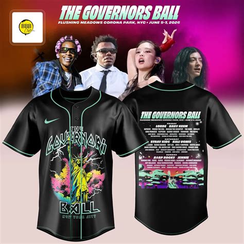 Jennie Governors Ball 2026 Nyc Festival Baseball Jersey Bbbcustom