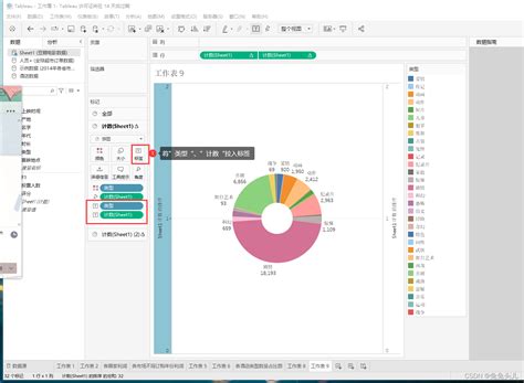 Tableau 2023 绘制圆环图2023深圳杯东三省a题tableau制作图 Csdn博客