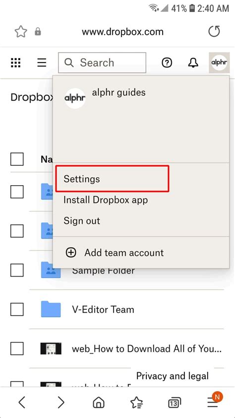 How To Delete A Dropbox Account