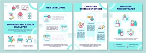 Software Application Developer Brochure Template Poster Template