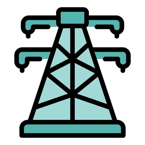 High Voltage Power Line Tower Delivering Electricity 51246196 Vector