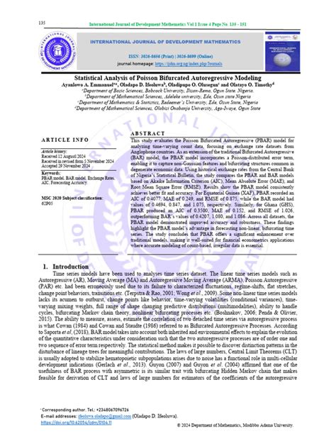 1062054ijdm11 Pdf Time Series Autoregressive Model