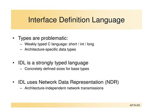 Ppt Interface Definition Language Powerpoint Presentation Free