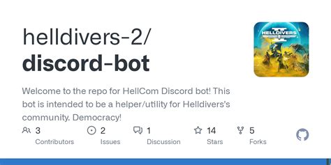 Github Helldivers 2discord Bot Welcome To The Repo For Hellcom