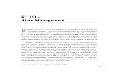 Pdf State Management Bookschapters