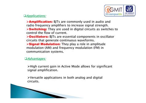 Modes Of Transistor Pdf Physics Science
