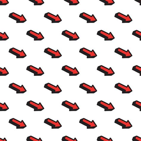 Seamless Pattern With A Red Cursorvector Illustration 7399761 Vector
