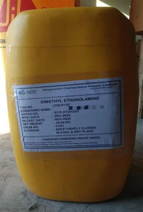 Dimethyl Amino Ethanol Deanol 5 Litres Bottle 98 At ₹ 540kg In Pune