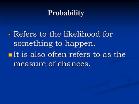 01 Probability Of Simple Events Ppt