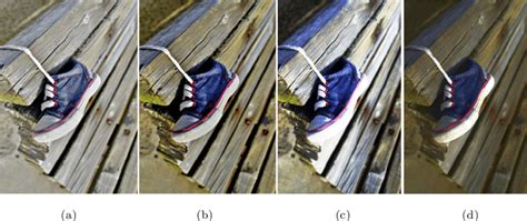 image enhanced with a frequency domain homomorphic ¯ltering b