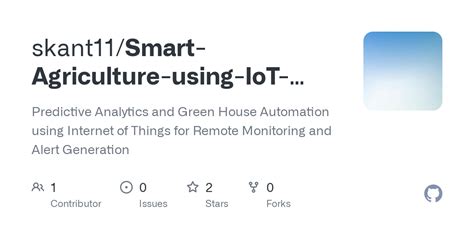 GitHub Skant Smart Agriculture Using IoT And Predictive Analytics Predictive Analytics And