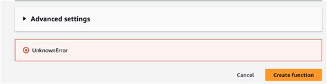 Lambda Function Unknown Error Aws Repost