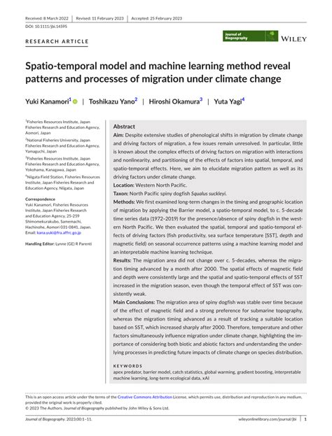 Pdf Spatio Temporal Model And Machine Learning Method Reveal Pattern