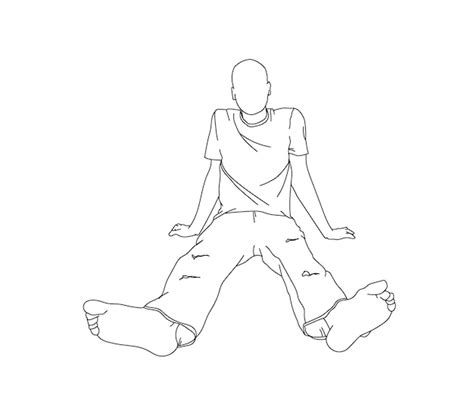 How To Draw Man Lying Down