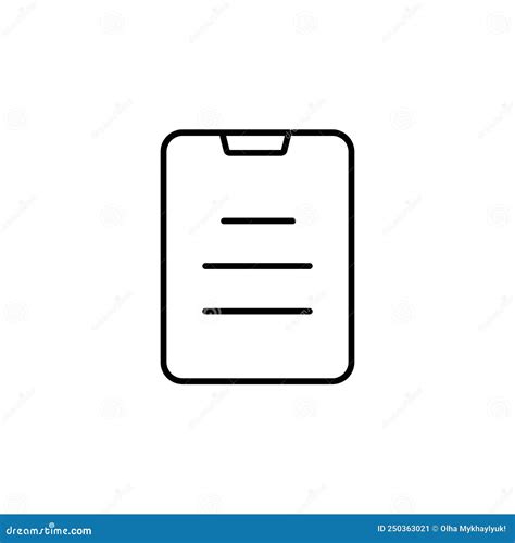 Outline Document Icon Isolated On Grey Background Line File Symbol For Web Site Design Logo