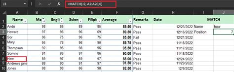 Excel Match Function With Examples And How To Use