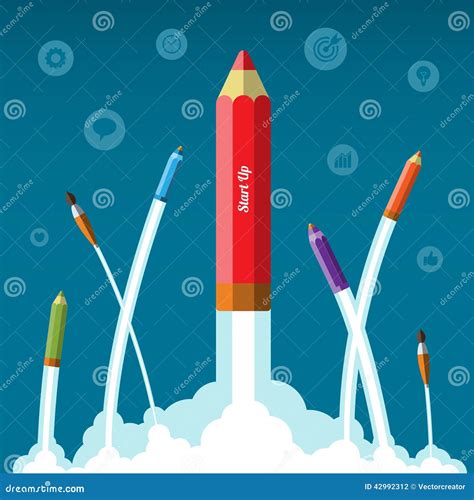 Flat Design Vector Business Startup Concept Stock Vector Illustration