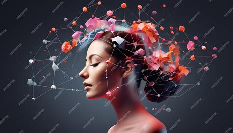 Premium Ai Image A 3d Minimalist Poster Featuring A Representation Of A Digital Network Of