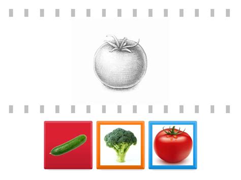 Найдите фрукт по его тени Find The Match