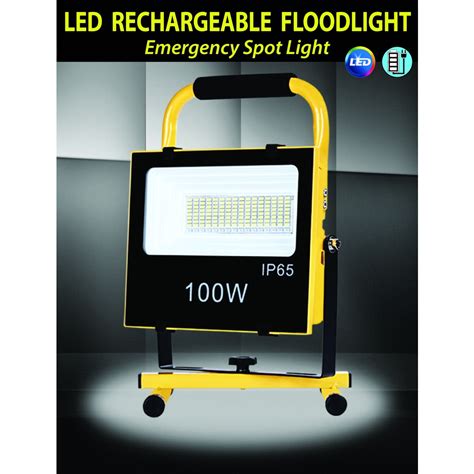 Led Portable Rechargeable Floodlight Spot Light W W W W Camping Emergency Lantern
