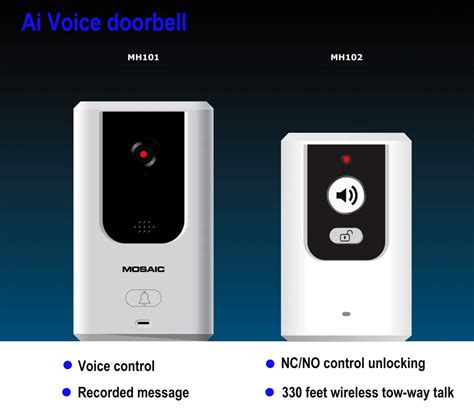 Ai Voice Intercom Doorbell Mosaic Alarm Smart Home Series Elder