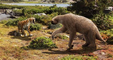 When Smilodon Migrated Into South America Did They Cause The Extinction Of The Terror Birds Or