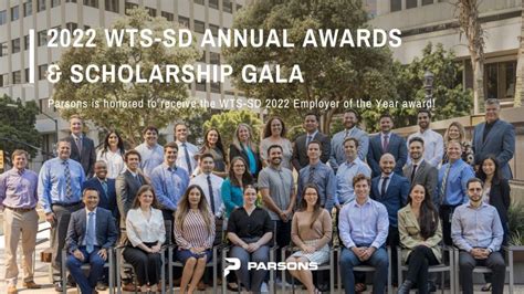 Parsons Is Honored To Receive The Wts San Diego 2022 Employer Of The
