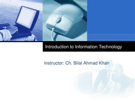 Introduction To Information Technology Lecture 1